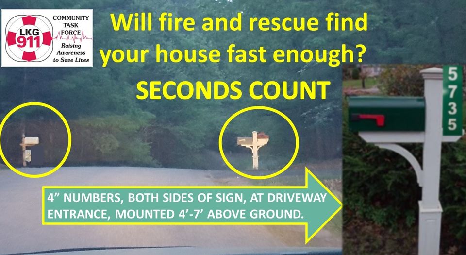 Address it! - Lake Gaston 911 Task Force